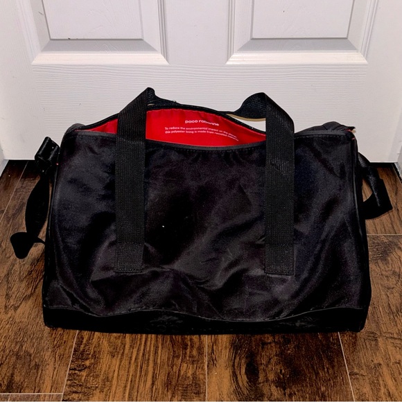 Paco Rabanne | Bags | Pack Rabanne Nylon Weekender Duffel Bag Blackred | Poshmark